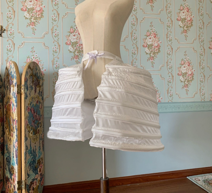 18th Century Rococo Style Petticoat - Hip Hoop Skirt – WonderlandByLilian