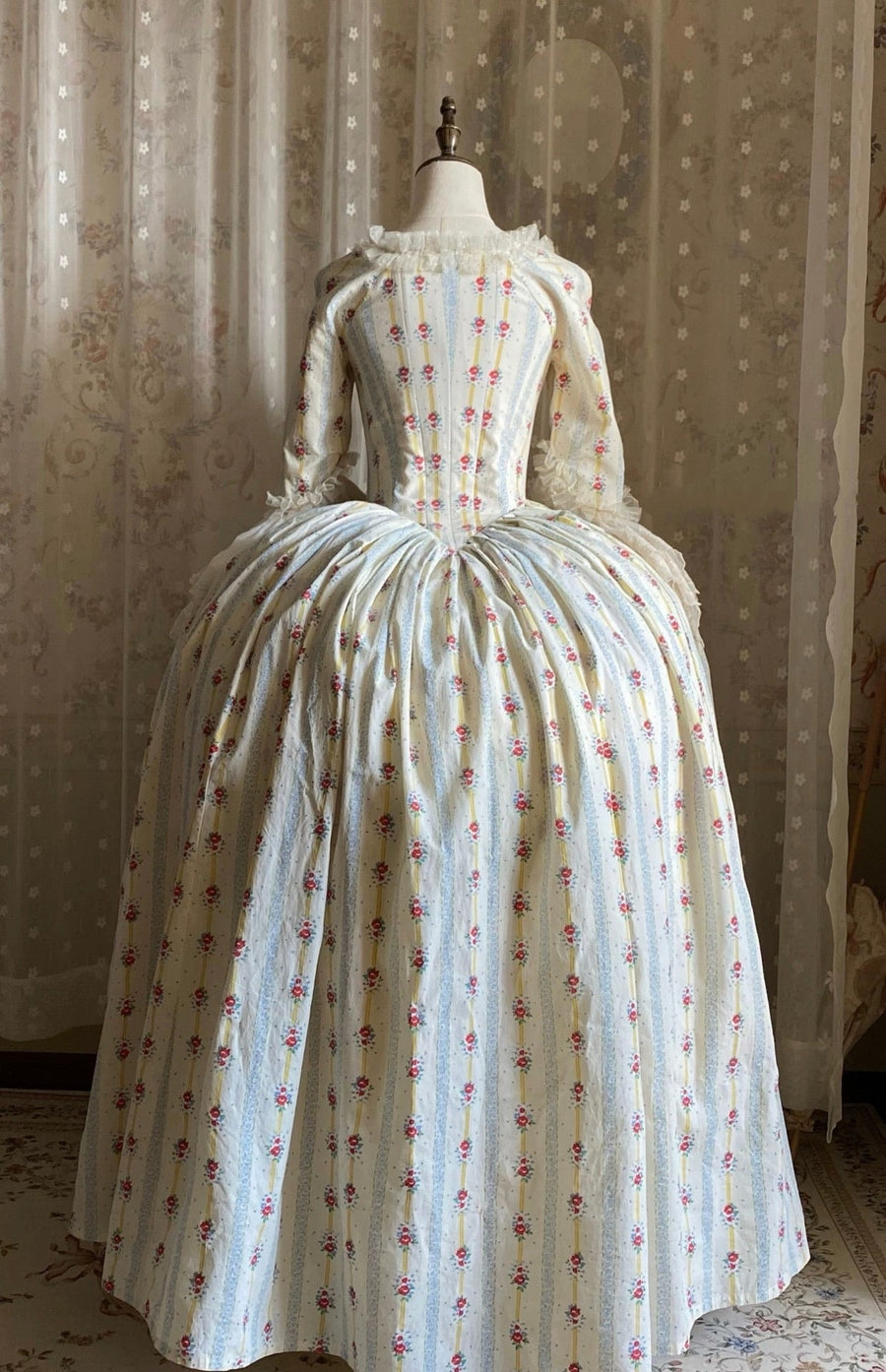 Marie Antoinette Baby Blue and Cream Ball Gown - Rococo Style Dress an ...