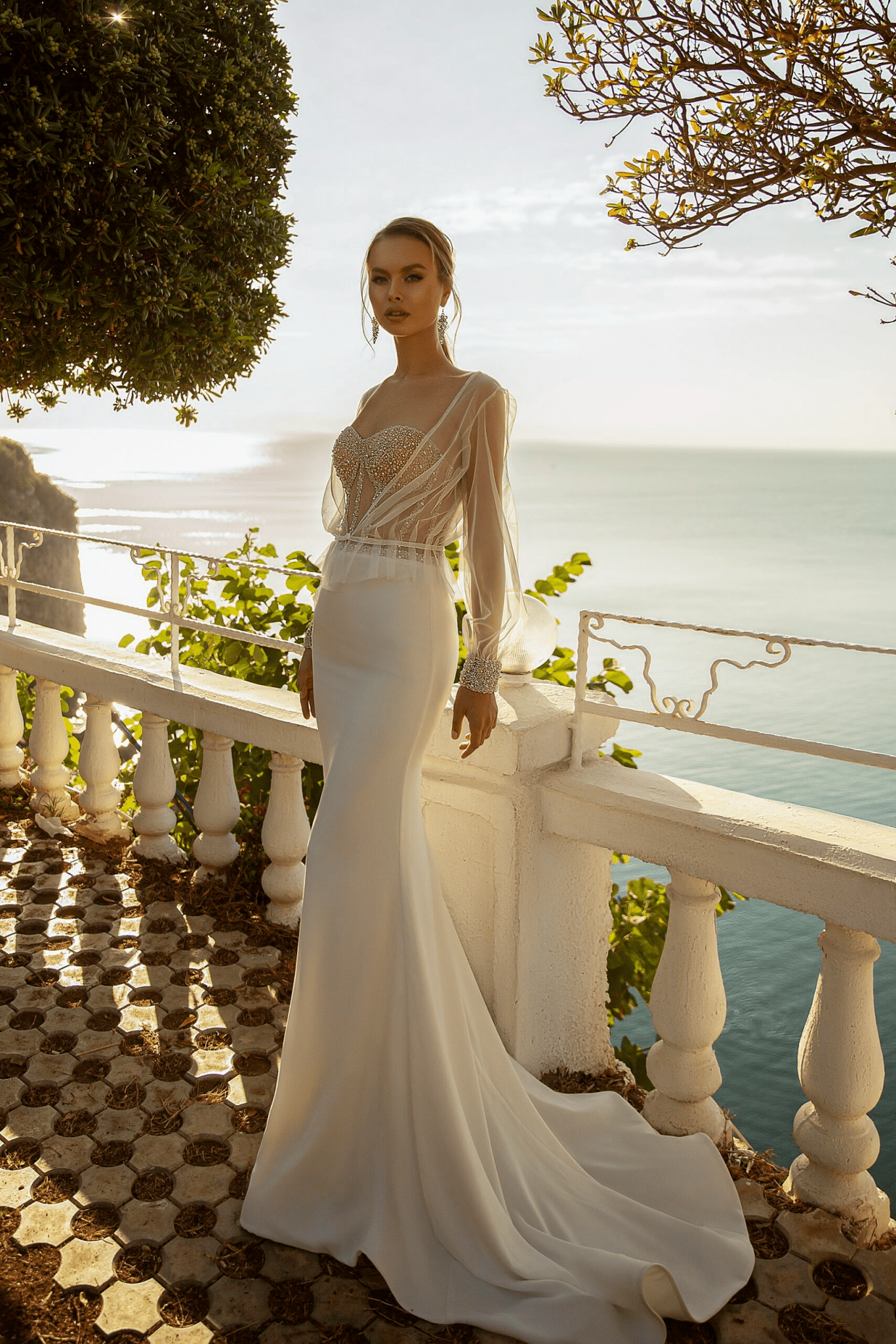 Sweetheart Neckline Wedding Dress - Fitted Mermaid Wedding Gown - Conv ...