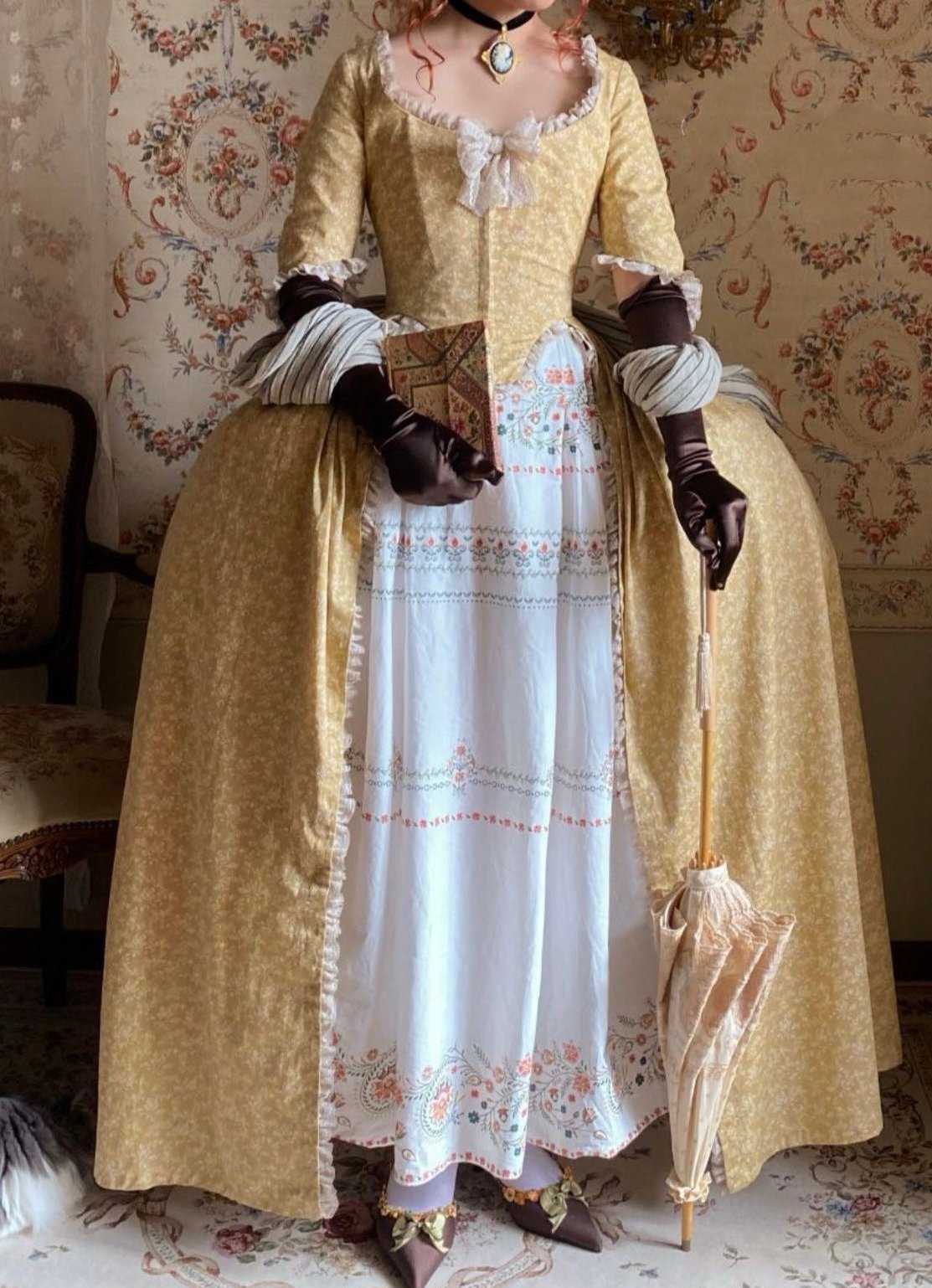 Yellow Marie Antoinette Dress - Rococo 18th Century Ball Gown - Vintag ...